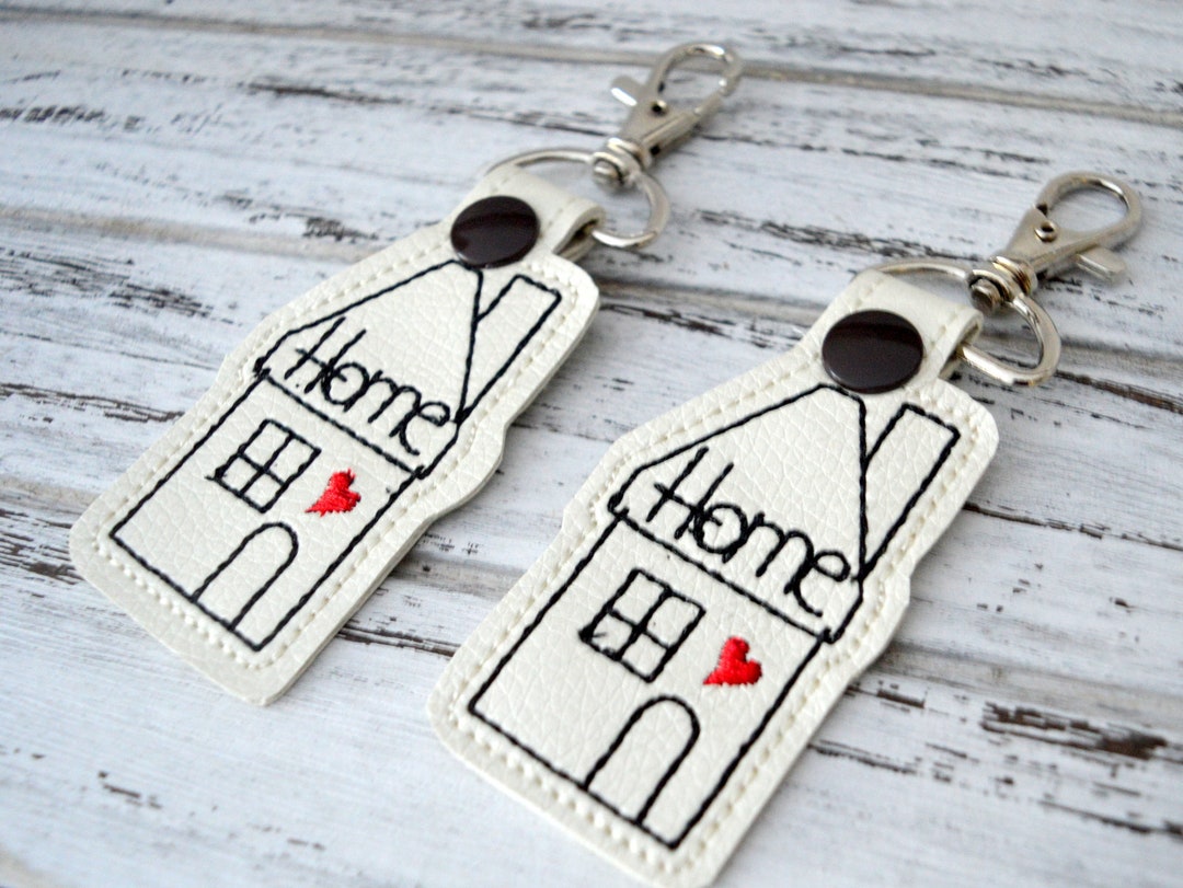 ITH Embroidery File Key Fob Home - Etsy
