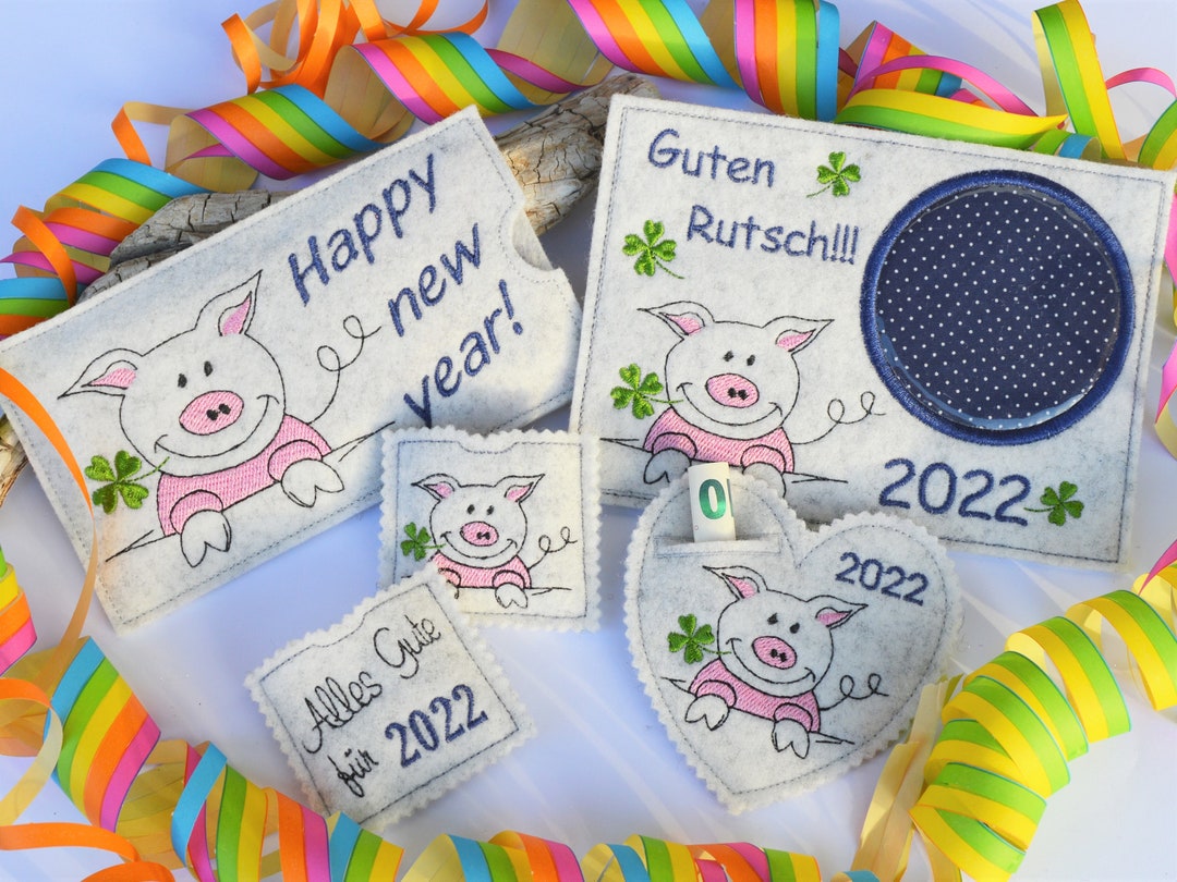 Embroidery File Lucky Charm SET With 2024 2025 2026 - Etsy