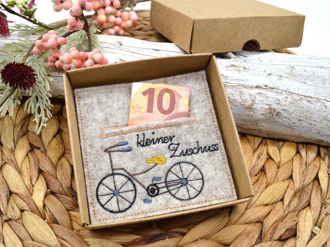 Embroidery File Bicycle Money Gift Grant Wish Fulfiller - Etsy