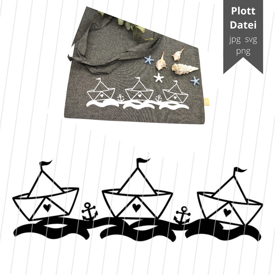 Plotter File Boat Folding Boat Maritime - Etsy