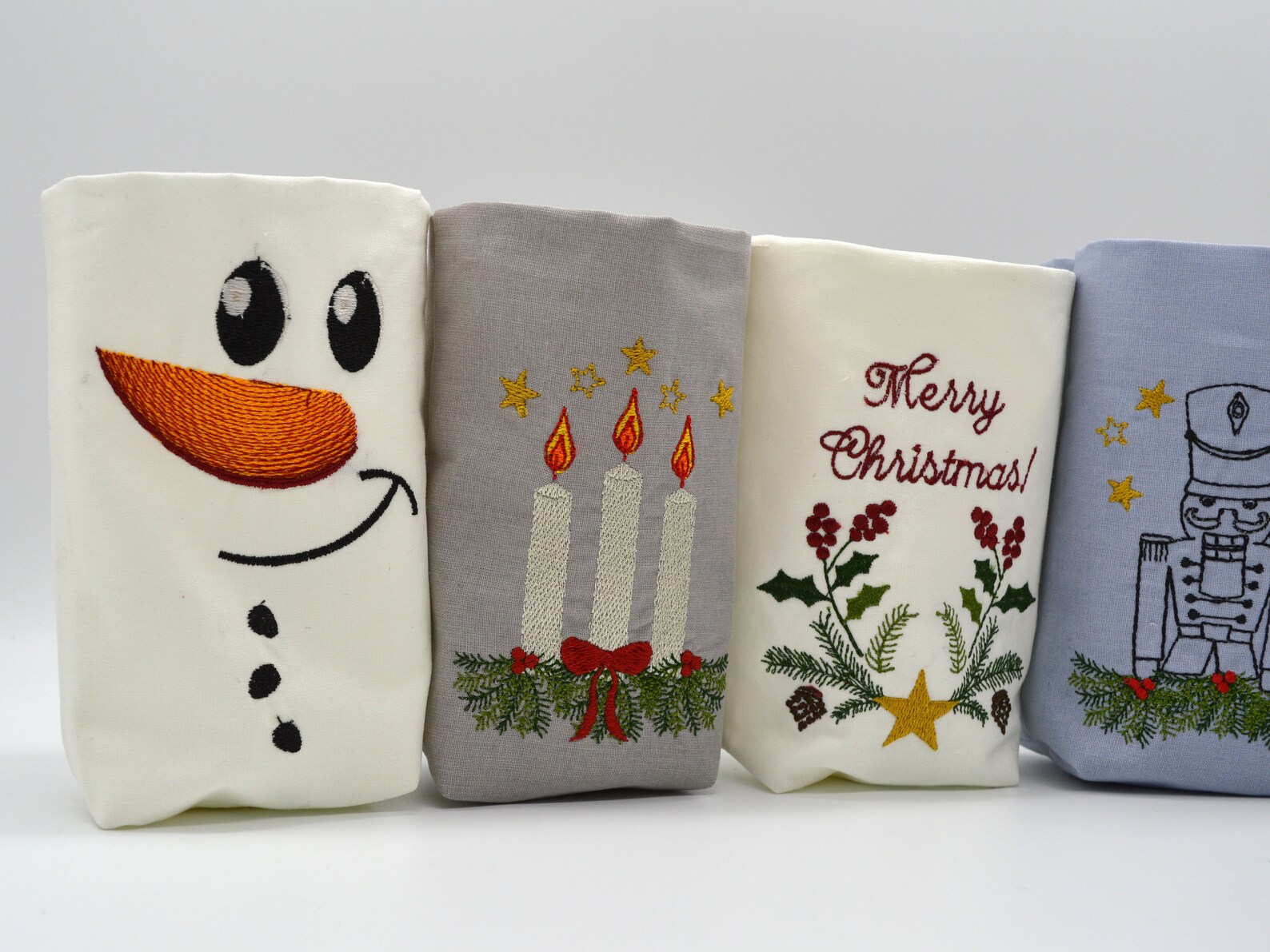 ITH Christmas Light Bag SET With Nutcracker Snowman Candles - Etsy