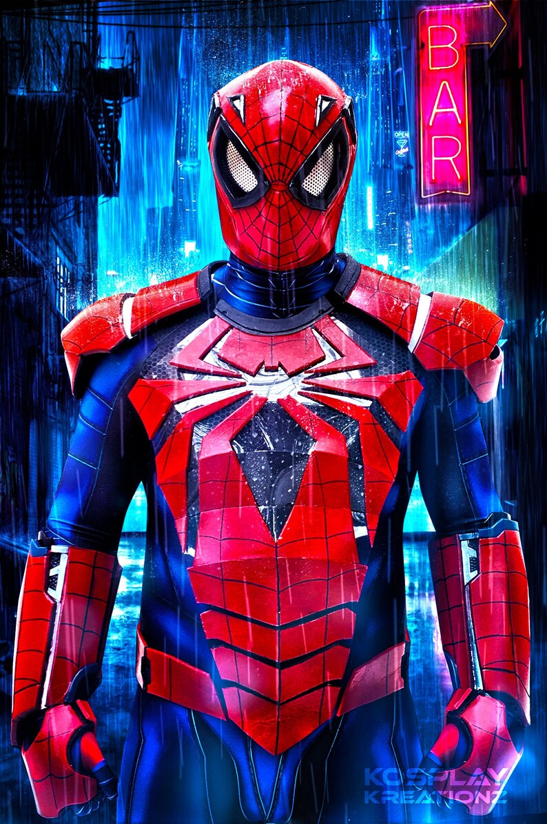 TEMPLATE Spiderman Aaron Aikman Suit Helmet Etsy