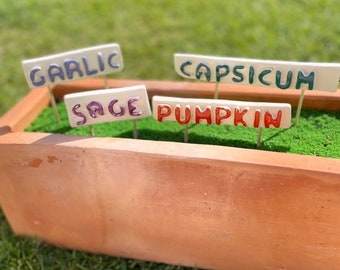 Ceramic Garden Signs | Etsy