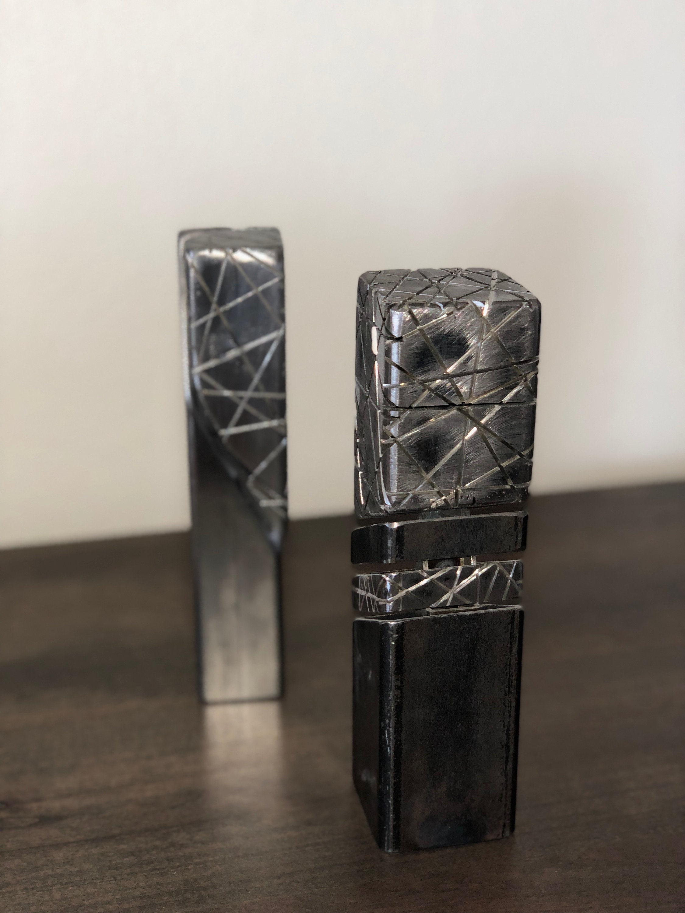 Unique Paper Weight, Metal Geometeric Sculpture, Architecture Mini ...