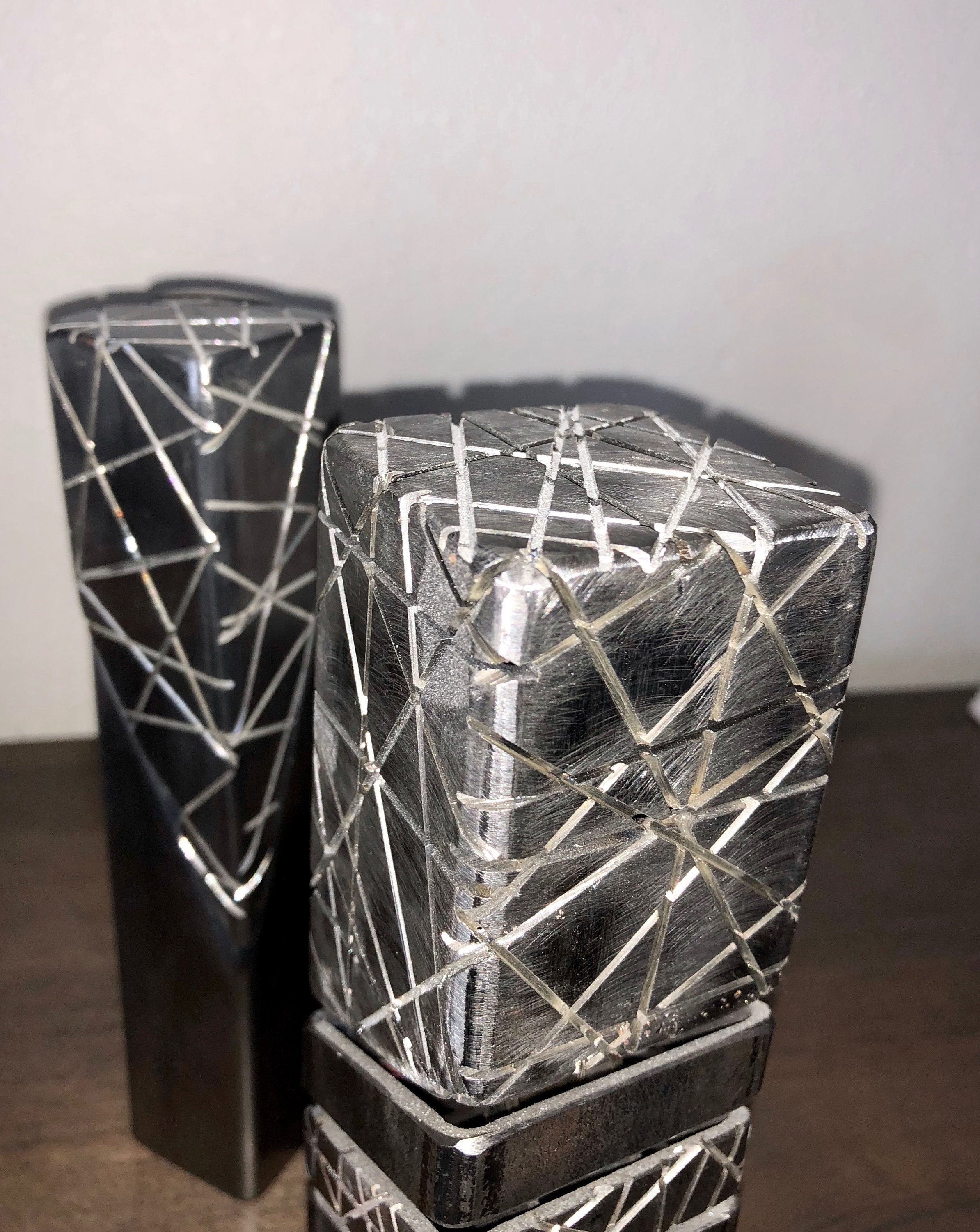 Unique Paper Weight, Metal Geometeric Sculpture, Architecture Mini ...