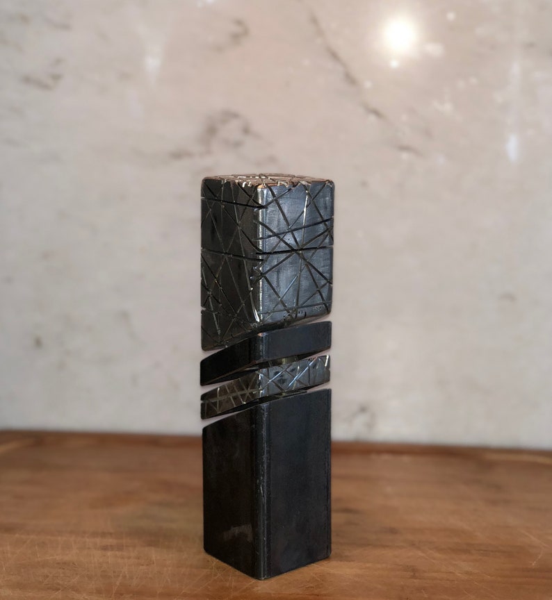 Unique Paper Weight, Metal Geometeric Sculpture, Architecture Mini ...