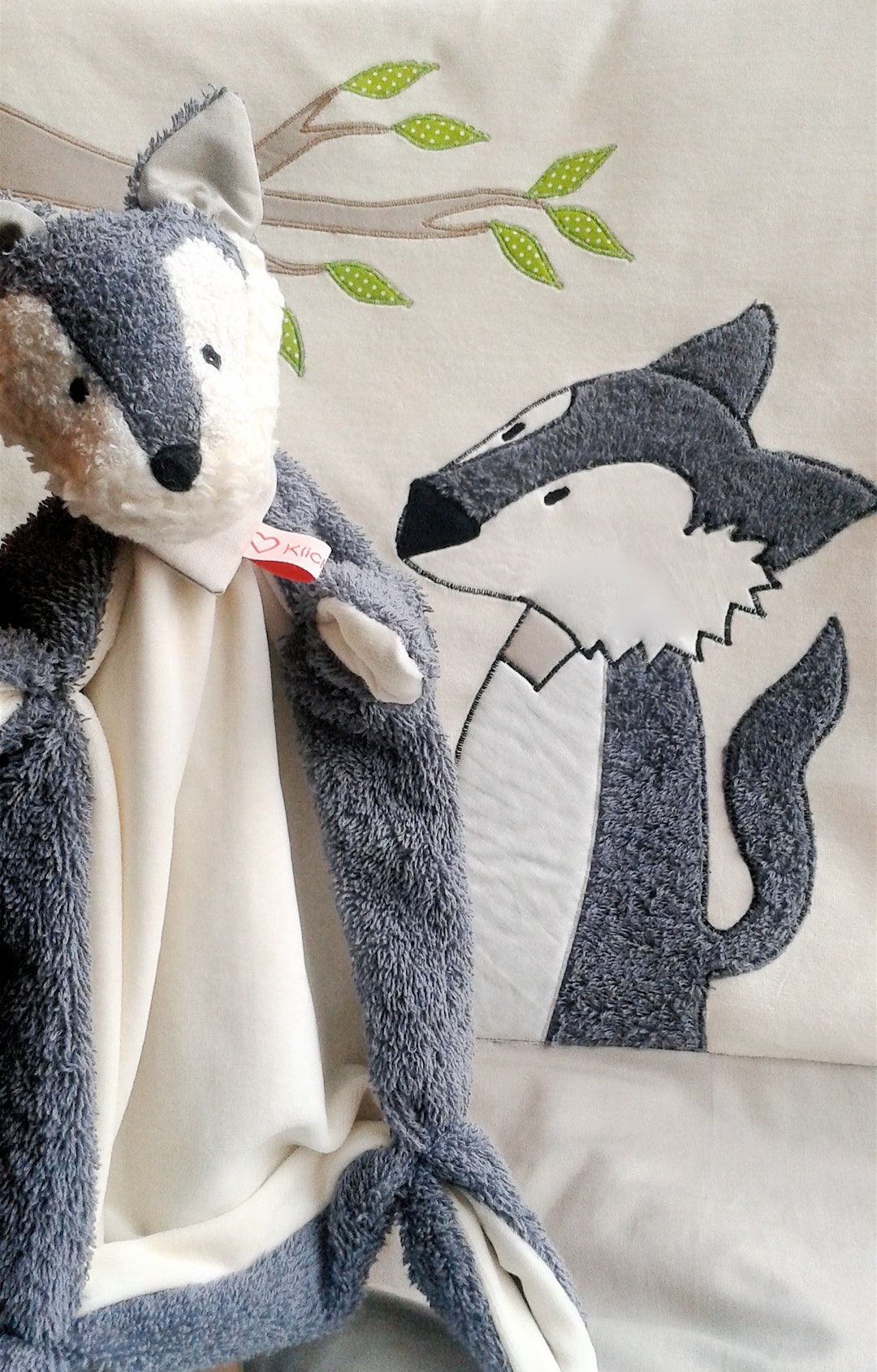 Cuddle Cloth and Crawling Blanket little Wolf / Blanket / Pacifier ...