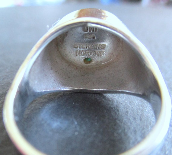 Ring UNI David Andersen Norway 925 Sterling Silver Am… - Gem