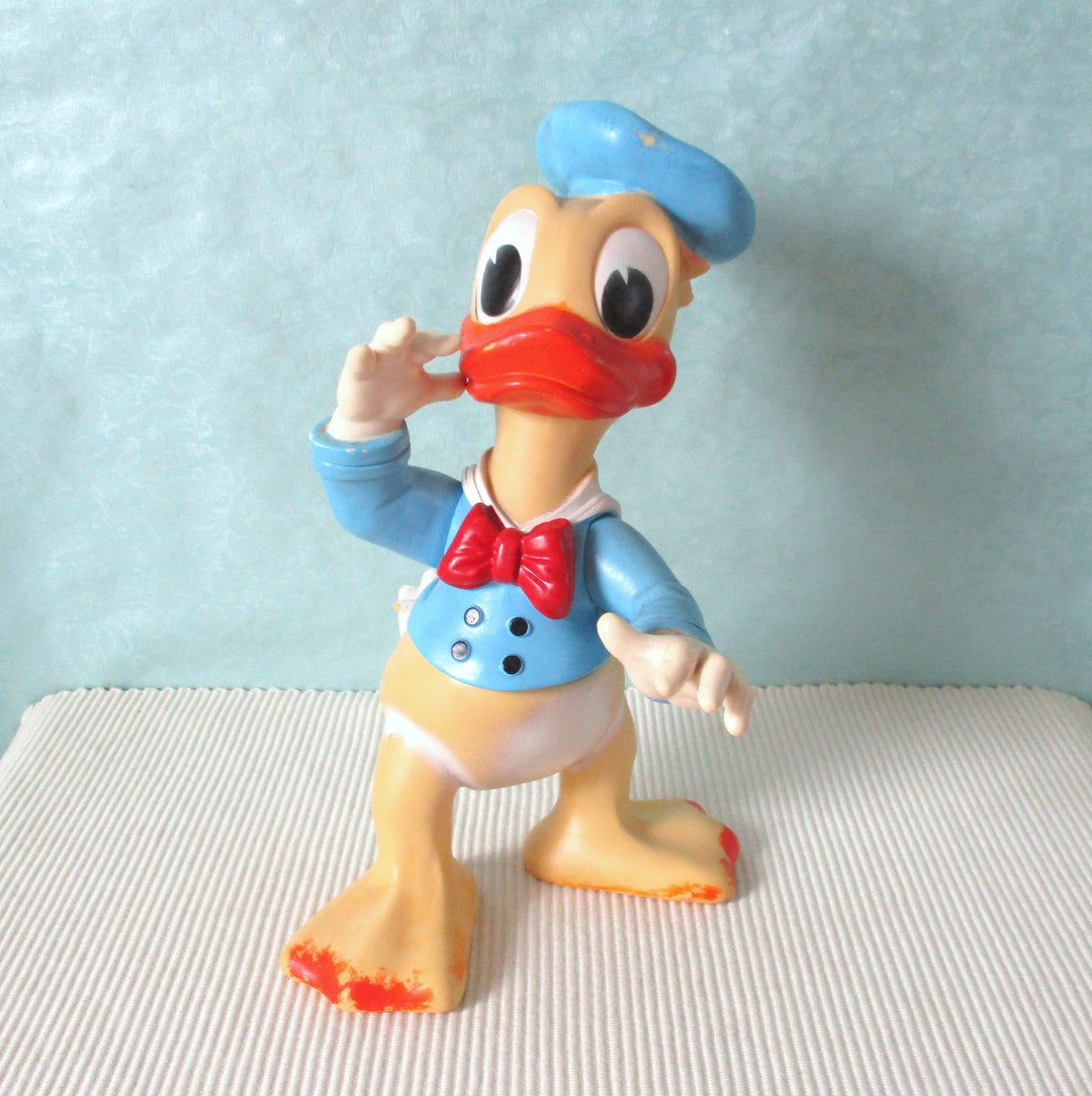 Donald Duck Walt Disney Productions Late 60s Collectible Rubber Plastic ...