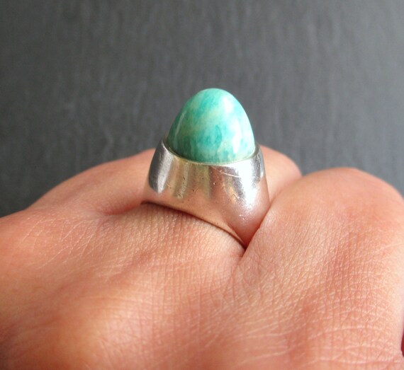 Ring UNI David Andersen Norway 925 Sterling Silver Am… - Gem