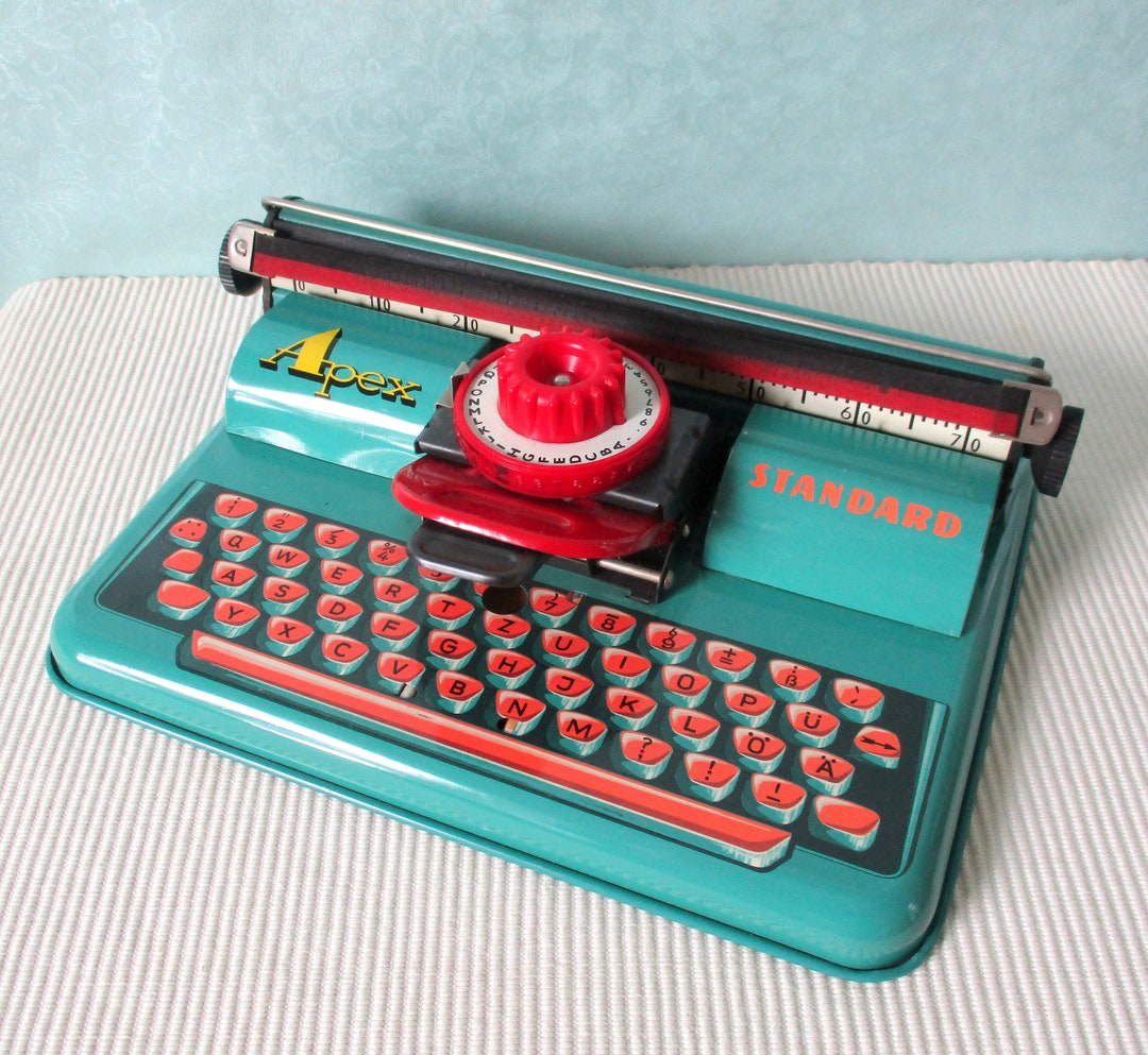 Apex Standard Children's Typewriter 50s 60s Tin Toy True Vintage ...