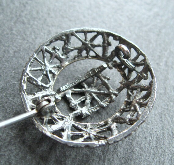Brooch 830 silver Pentti Sarpaneva Pitsi Turun Hopea … - Gem