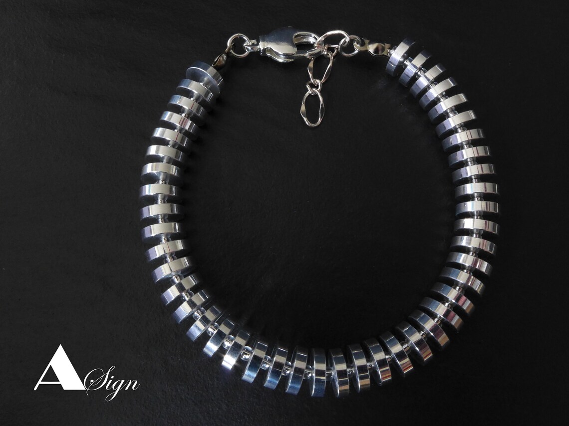 A Sign Shine Aluminium & Crystal Glass Bracelet Carabiner - Etsy