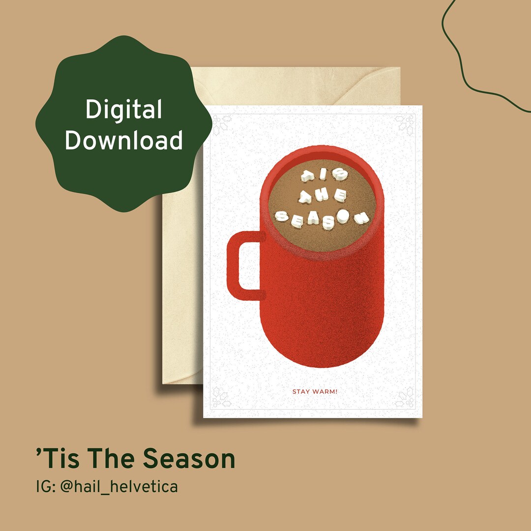 9 Printable Unique Holiday Card Designs - Etsy