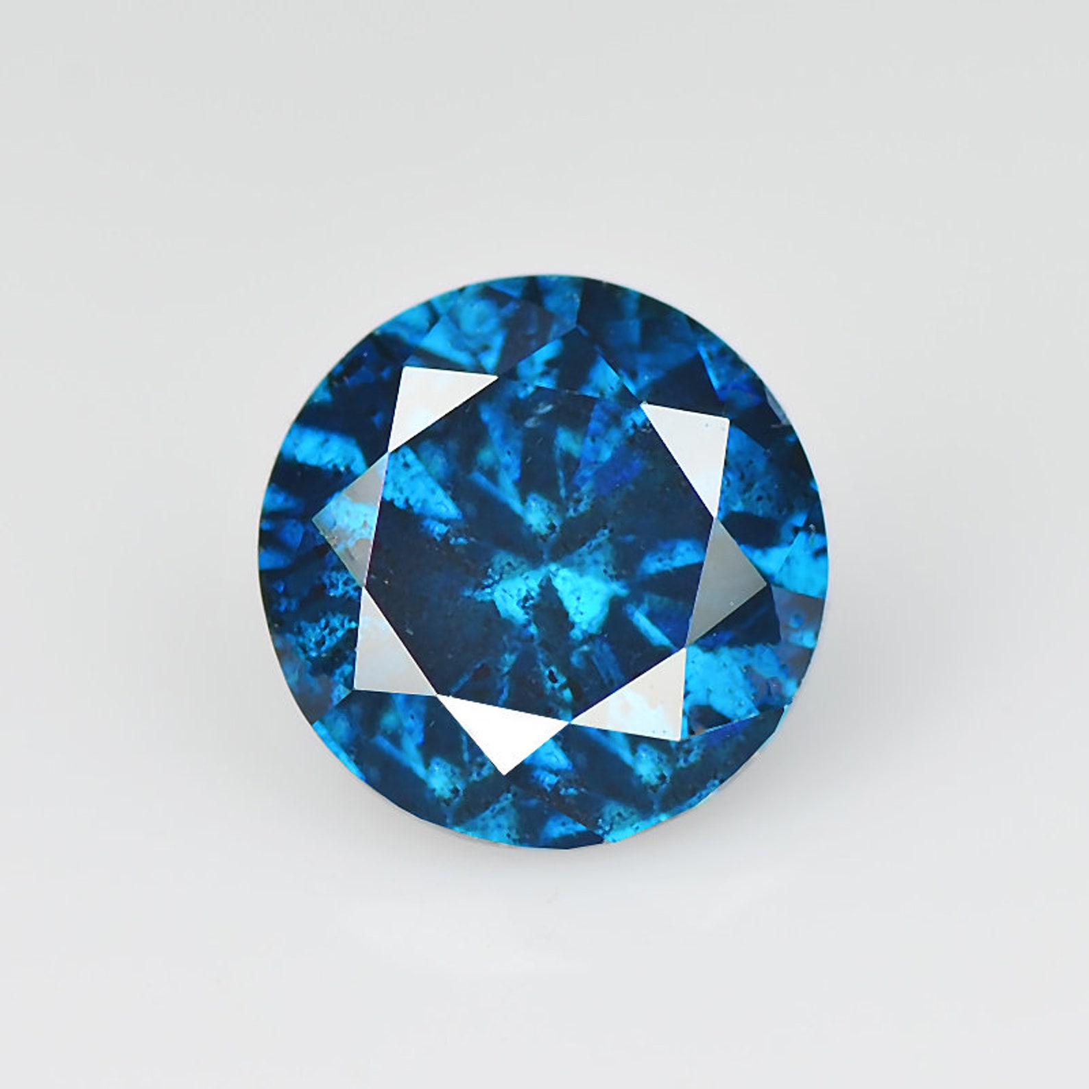 Blue Diamond Natural 0.36 Cts Diamond Natural Round Loose | Etsy