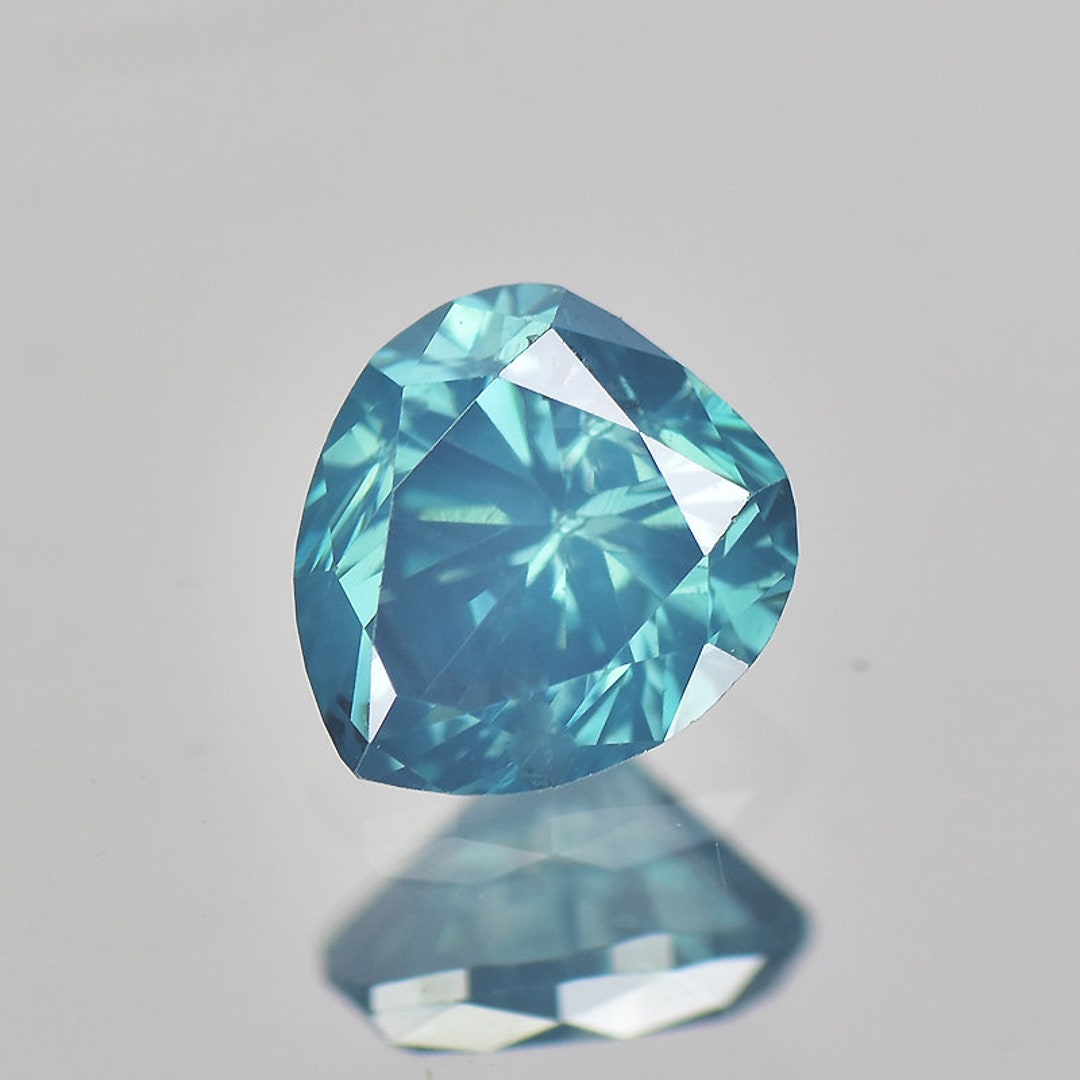 Blue Green Diamond Pear Cut Diamond Natural Diamond 0.35 Cts Diamond ...