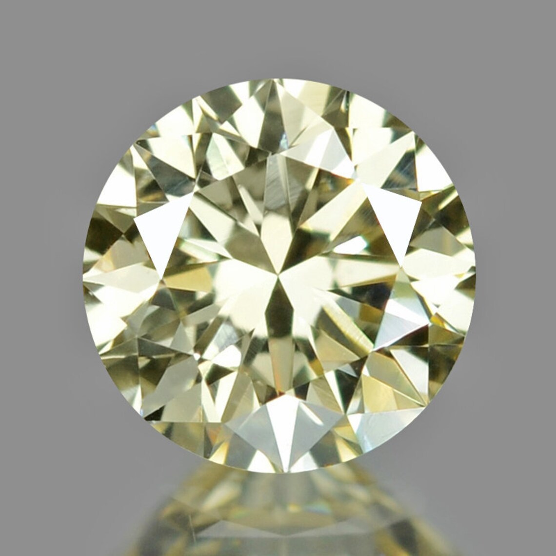 Yellow Diamond Natural 0.21 Cts Untreated Round Loose | Etsy