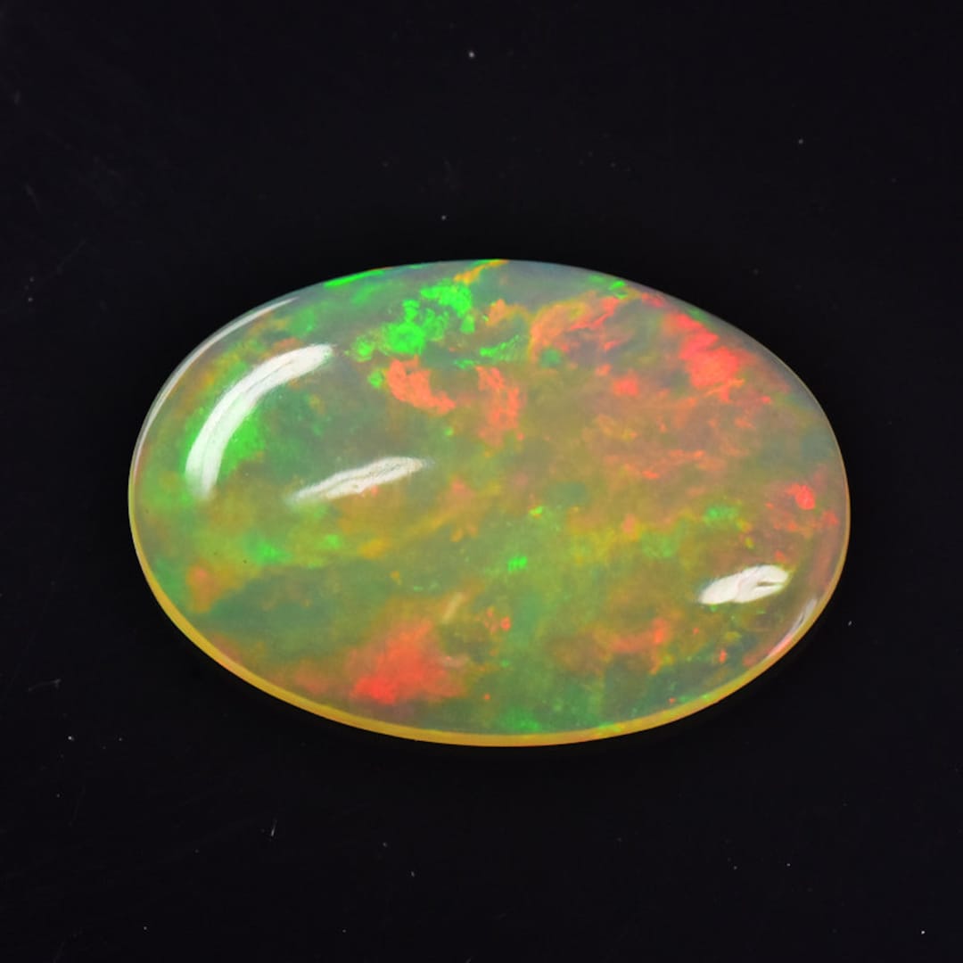 Natural Color Play White Opal Opal Oval Cab Natural Opal Gemstone Opal ...