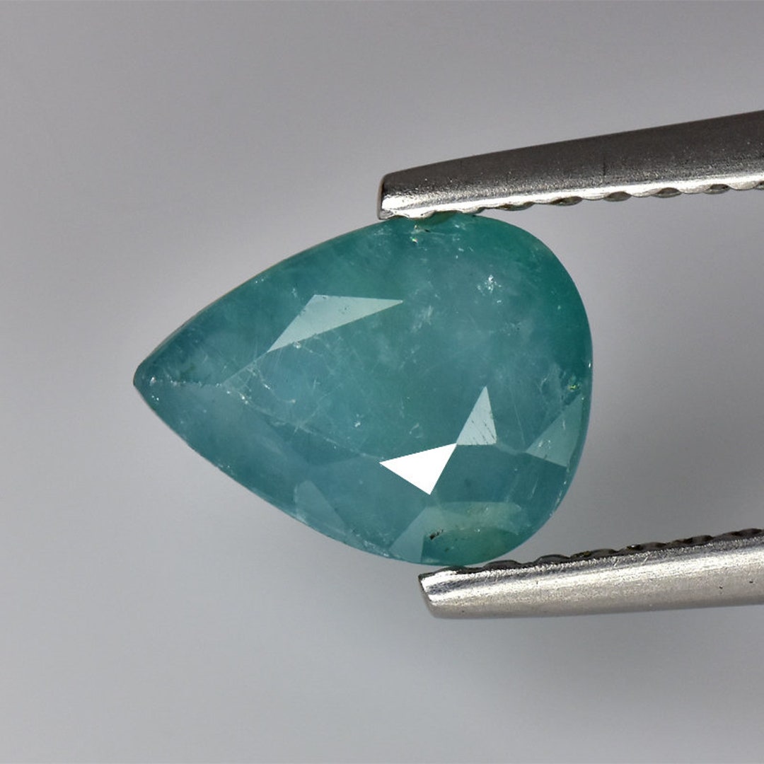 Natural Blue Green Grandidierite | Grandidierite Pear | Natural ...