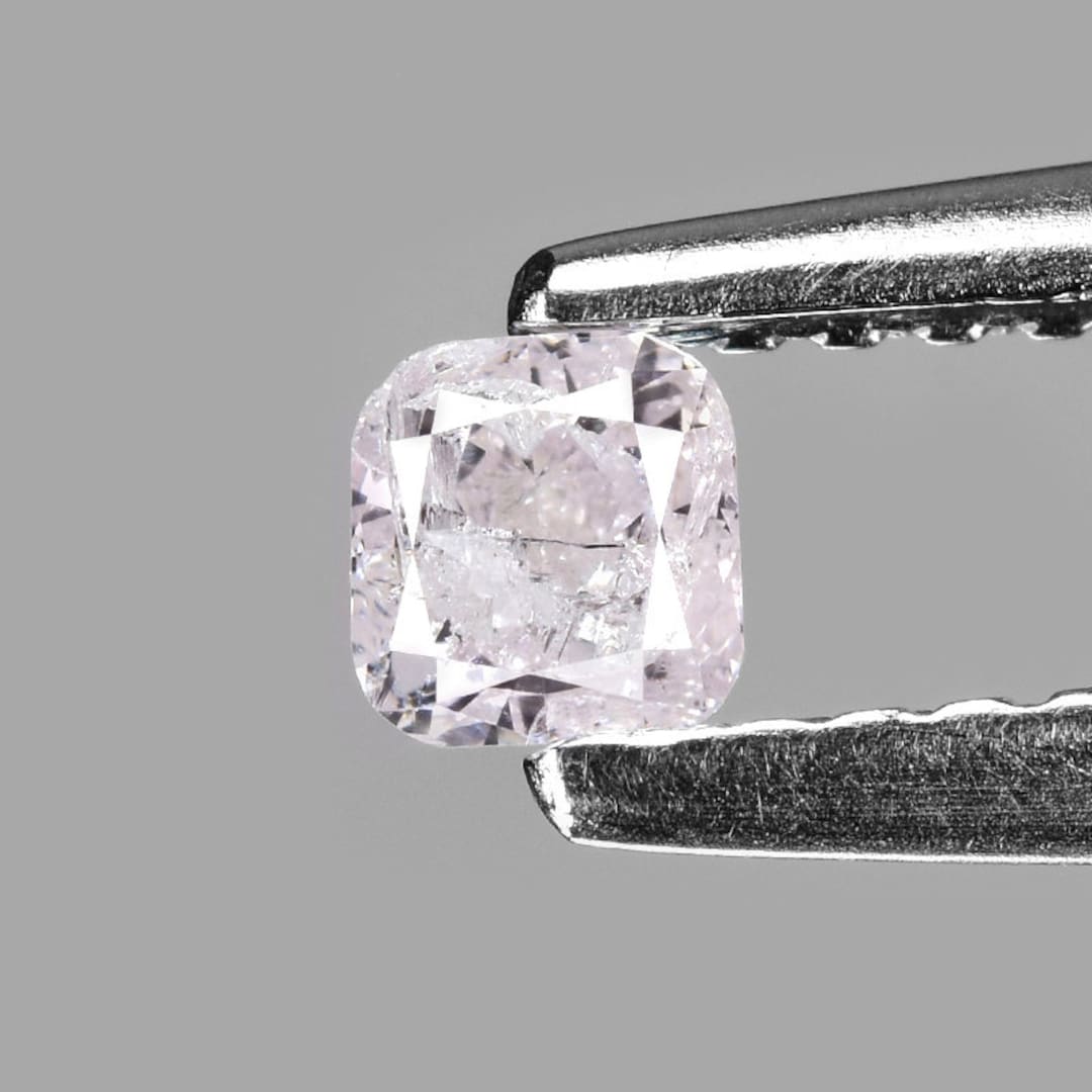 Pink Diamond | Cushion Cut Diamond | Natural Diamond | 0.26 Cts Pink ...