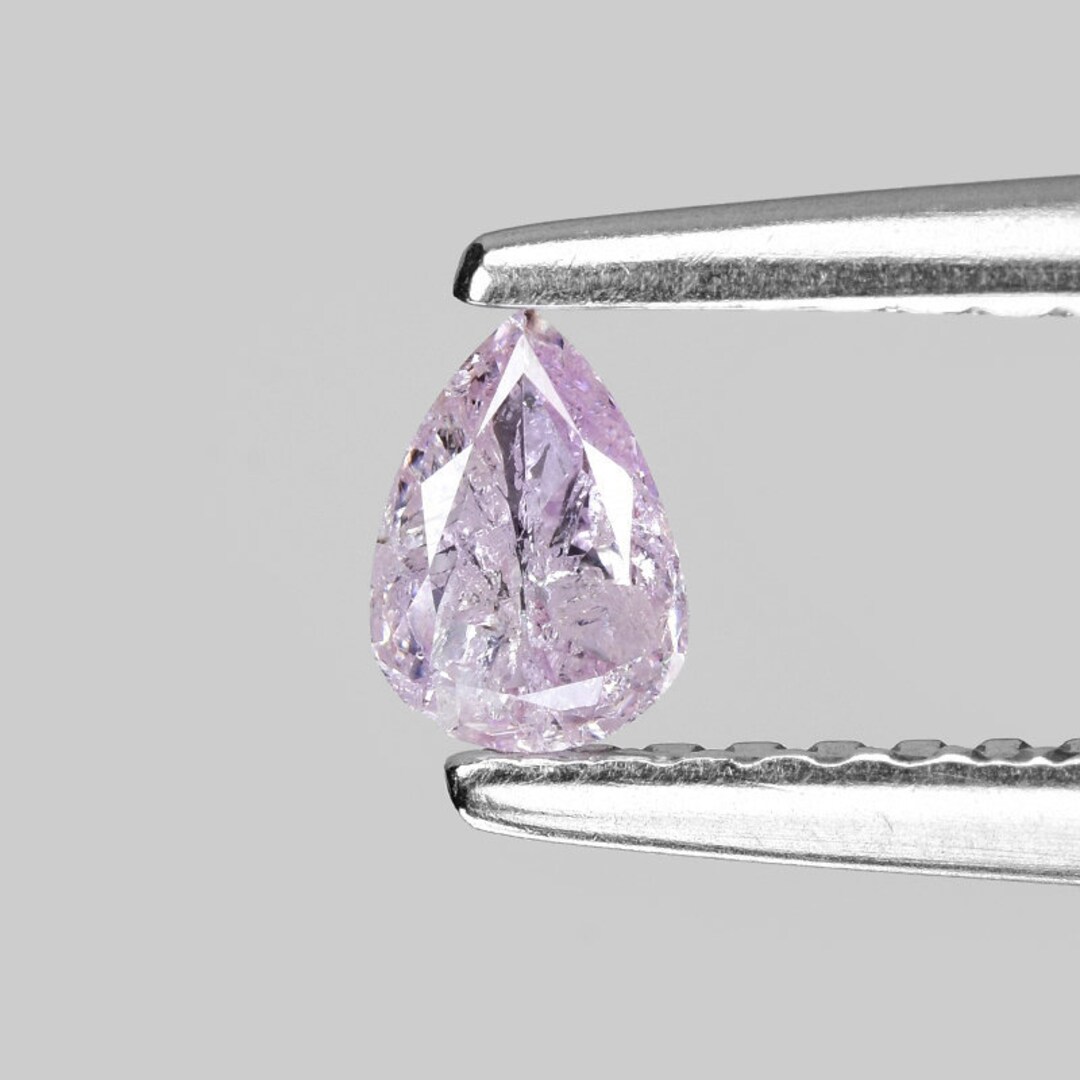 Pink Diamond Pear Cut Diamond Natural Diamond 0.21 Cts Diamond for Ring ...