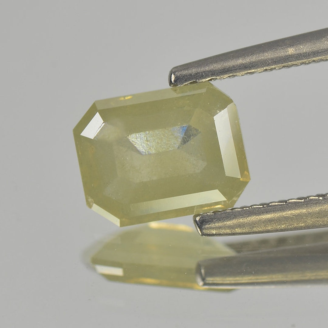 Yellow Diamond Octagon Cut Diamond Natural Diamond 1.25 - Etsy