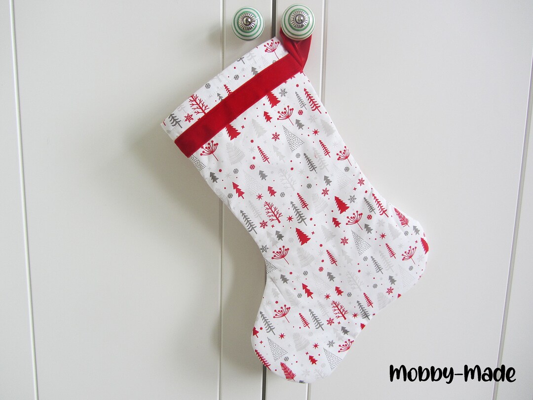 Santa Boot, Santa Stocking, Santa Sock, Fireplace Sock - Etsy