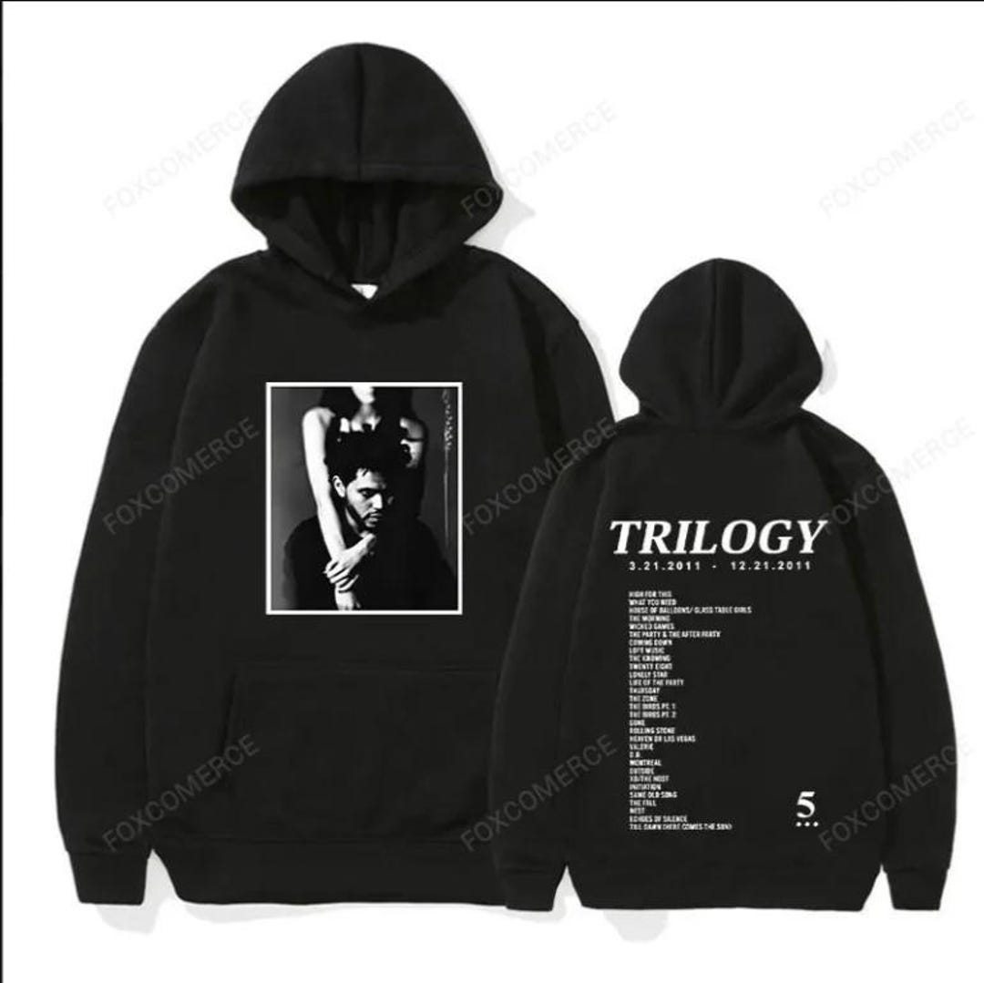Trilogy Album Oversized Hoodie the Weeknd Fleece Pullover - Etsy