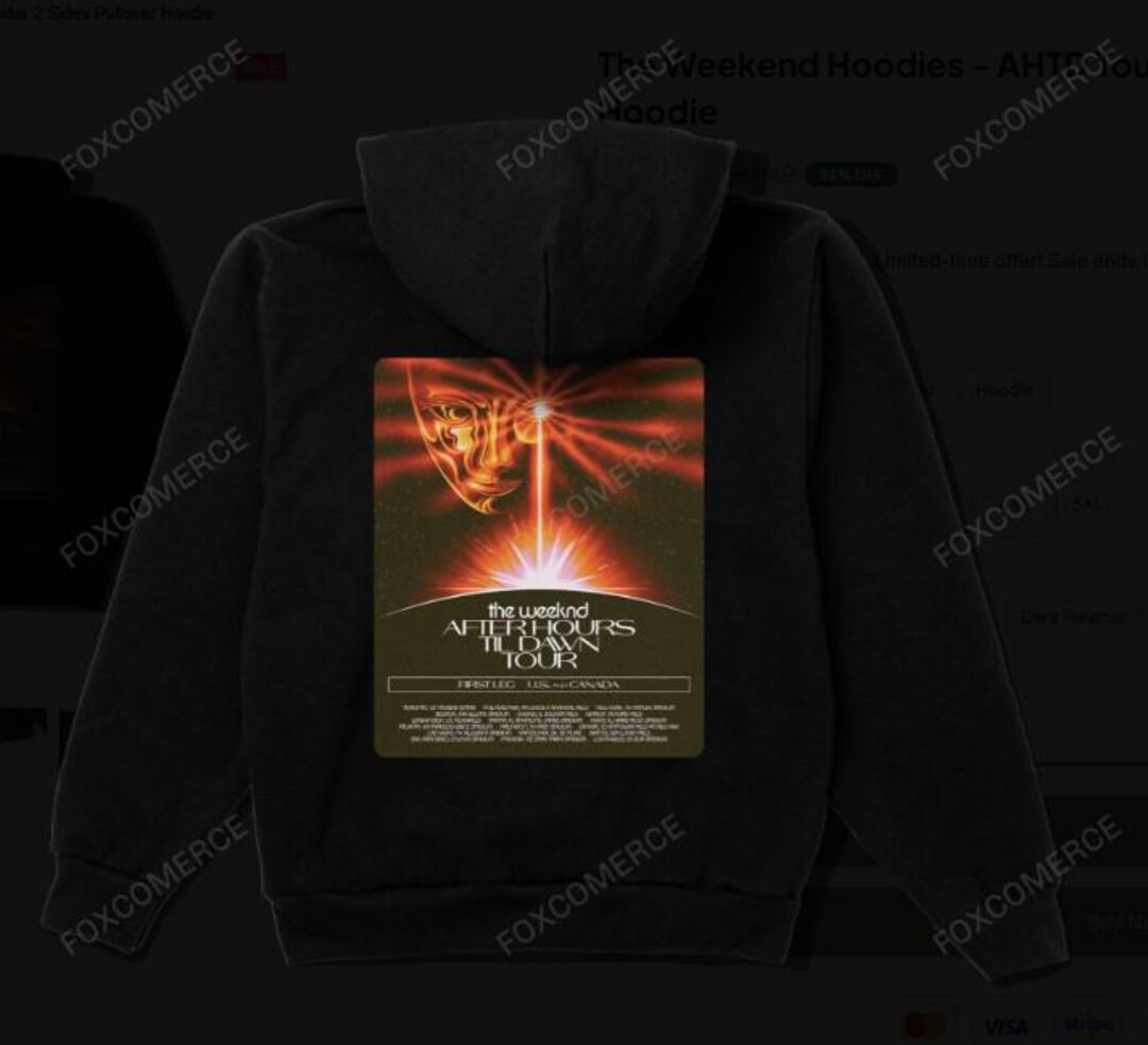The Weeknd Tour Hoodie, AHTD Poster Pullover 2 Sided - Etsy