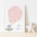 67 Balloons Hot Air Balloon Guestbook Poster Floral - Etsy