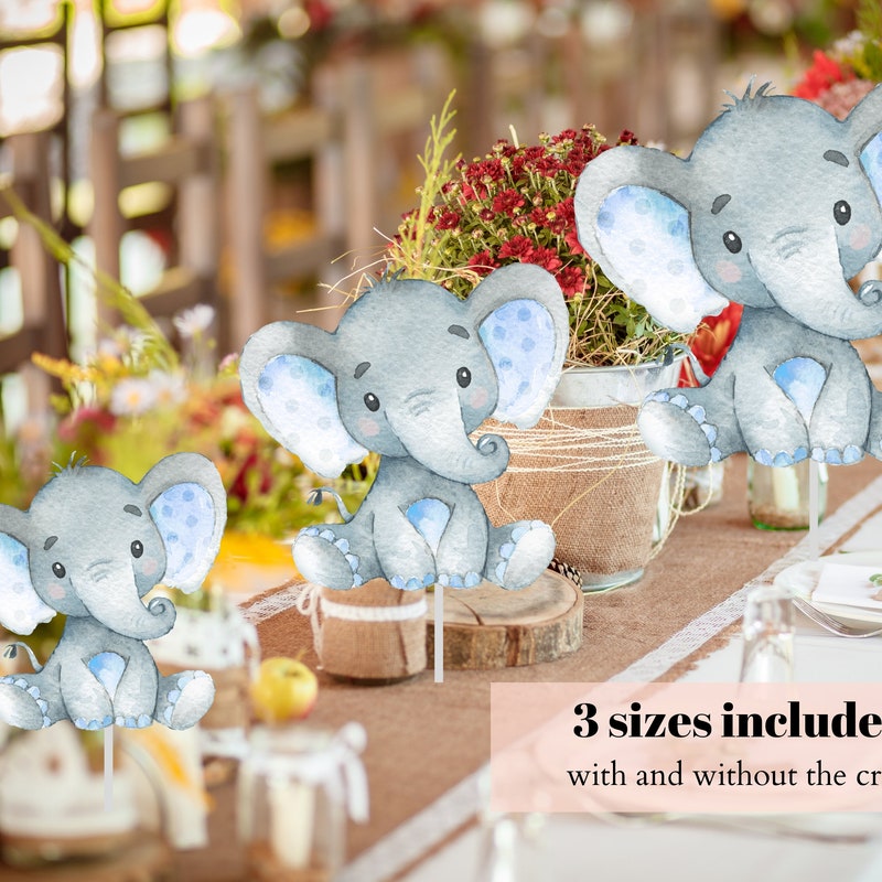 Elephant Centerpieces for Baby Shower - Etsy