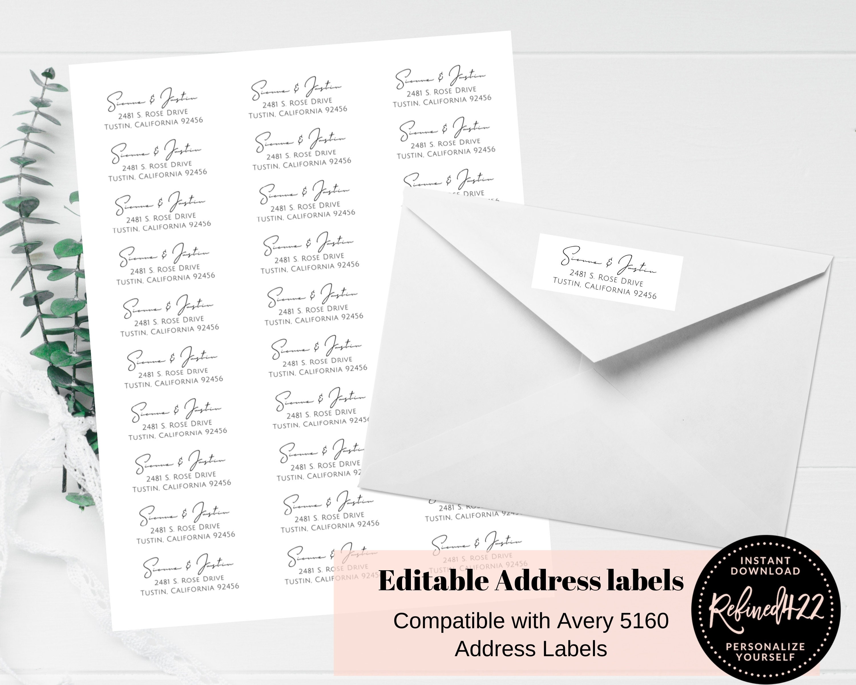 Plantilla Imprimible Avery 5160 Plantilla Imprimible De Etiquetas De