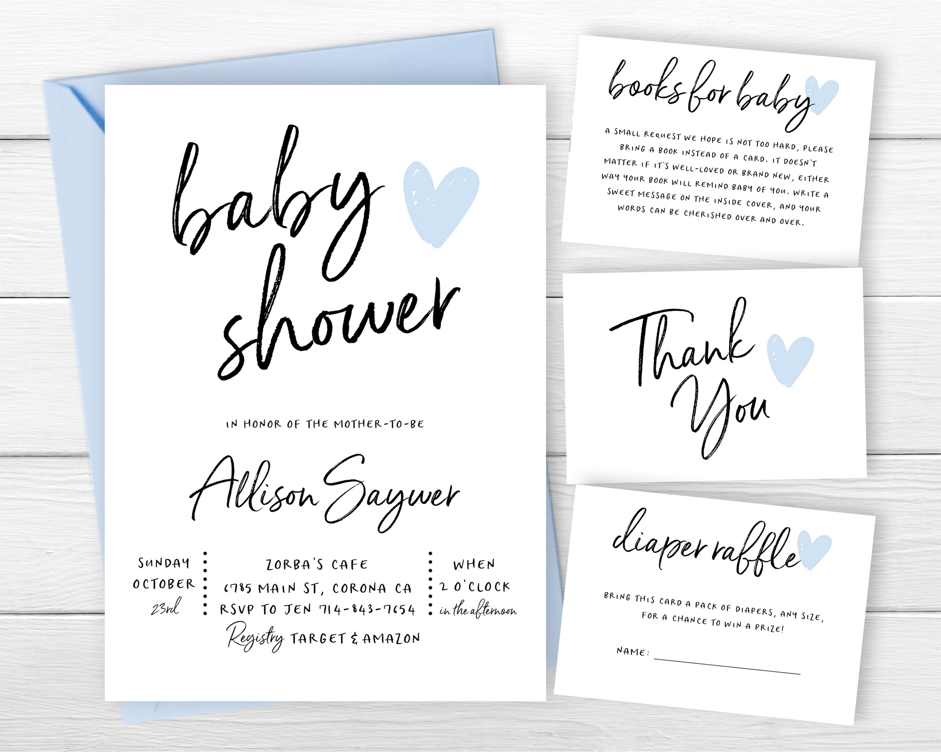Baby Boy Shower Invitations