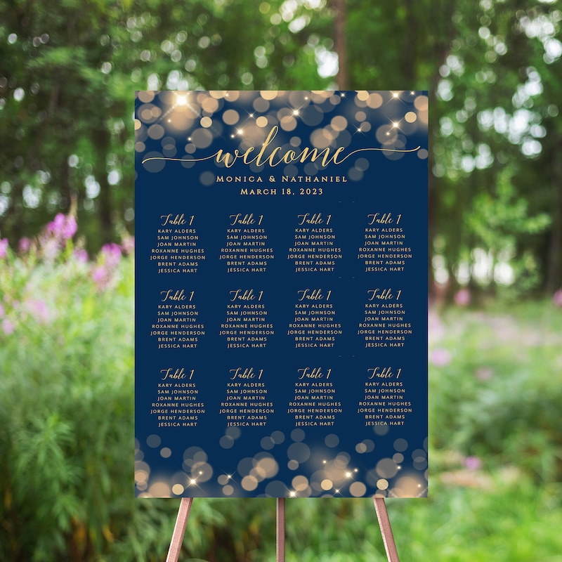 Navy Gold Wedding - Etsy