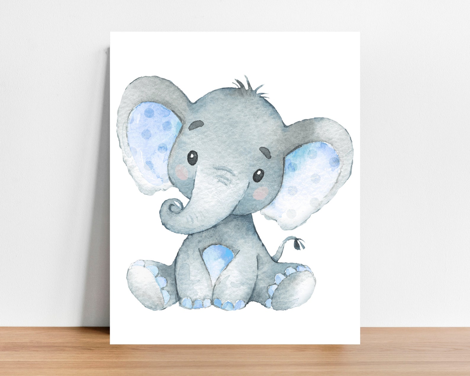 16x20 Elephant Signs, Backdrop, Pink and Blue Elephant, Baby Shower ...