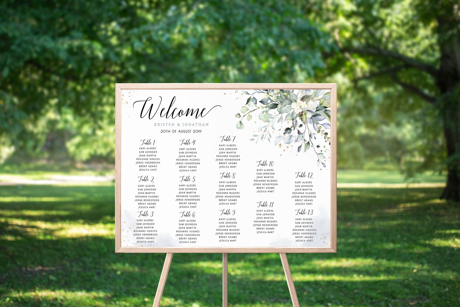 Table Number Wedding Seating Chart Self-editable Dusty Blue | Etsy