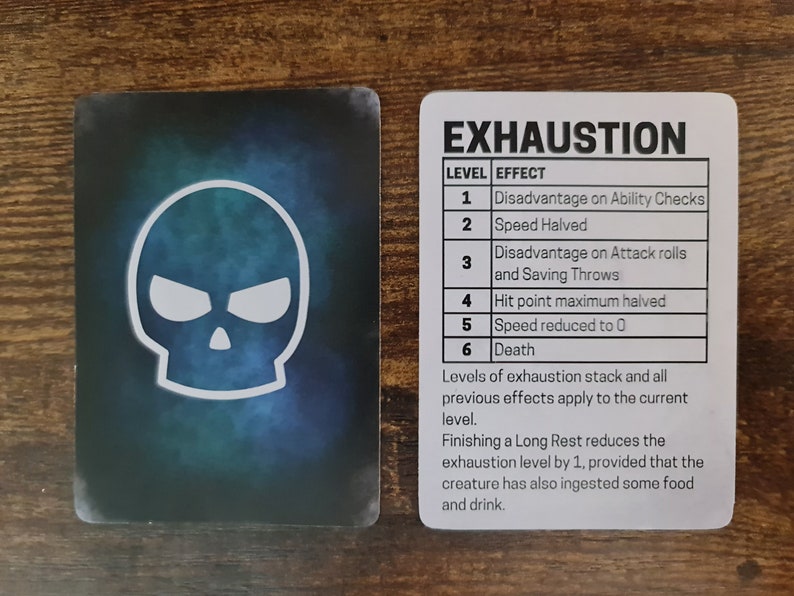 Dnd 5e Conditions Cards - Etsy