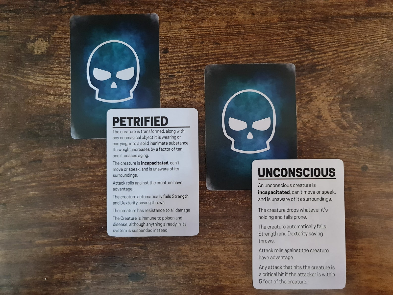 Dnd 5e Conditions Cards - Etsy