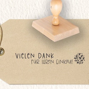 Vielen Dank für Ihren Einkauf - Holzstempel - Motiv: 425B - Etsy.de