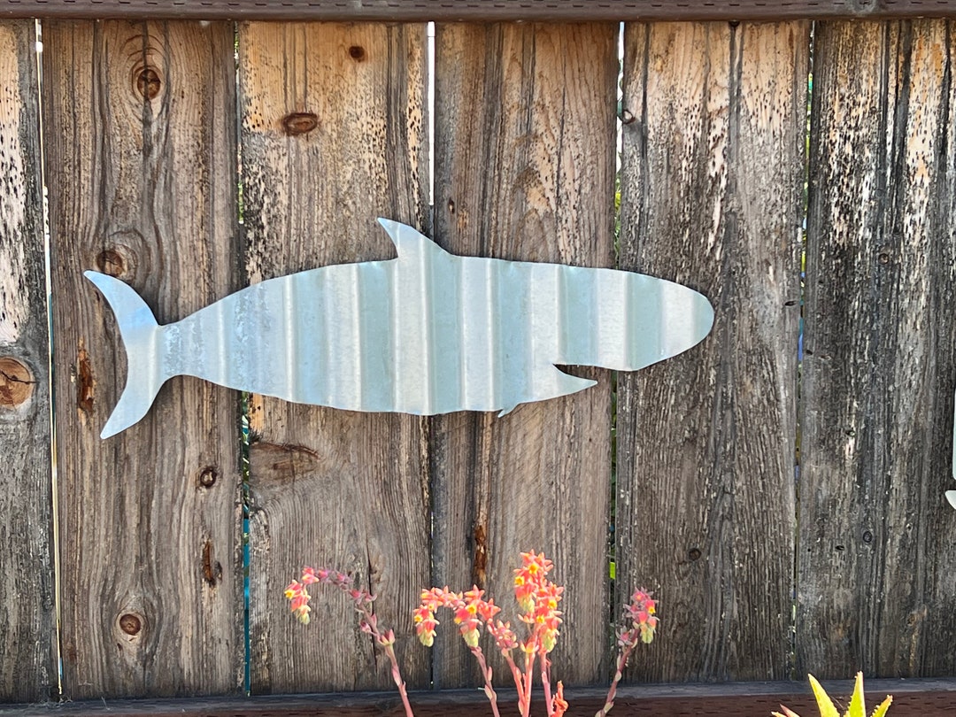 Corrugated Shark Wall/fence Art - Etsy
