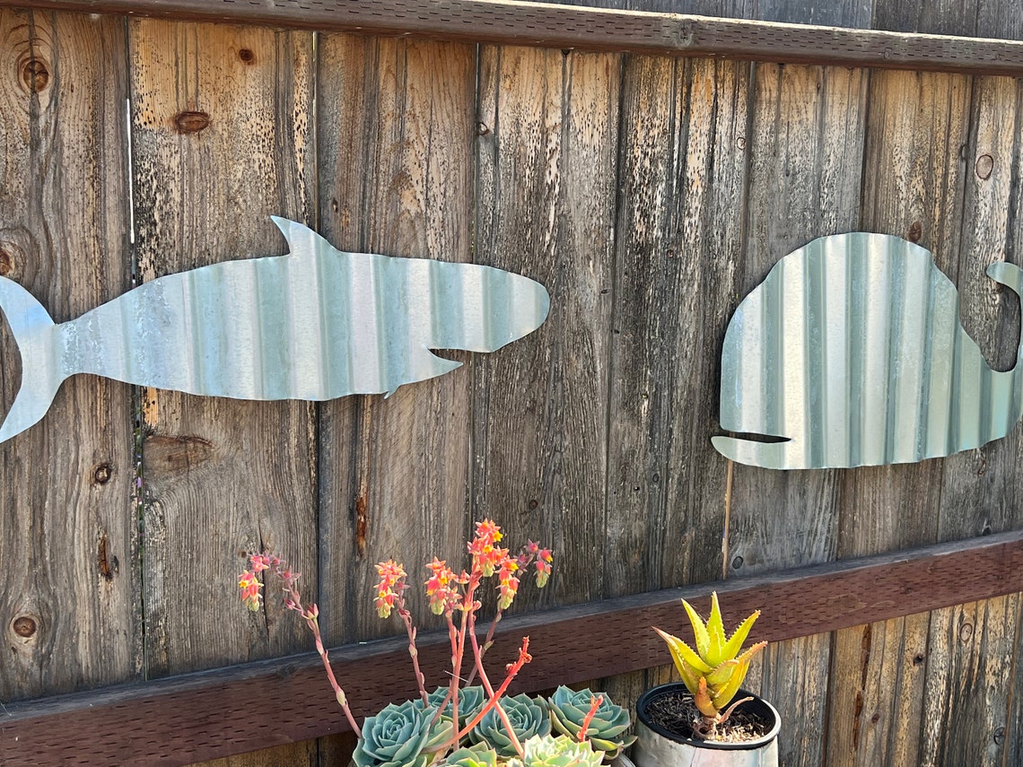 Corrugated Shark Wall/fence Art - Etsy