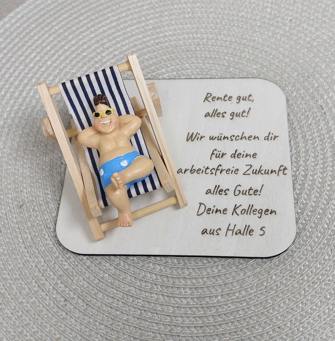 Ruhestand, Geschenk Zur Rente, Für Rentner, Zum Renteneintritt Schenken ...
