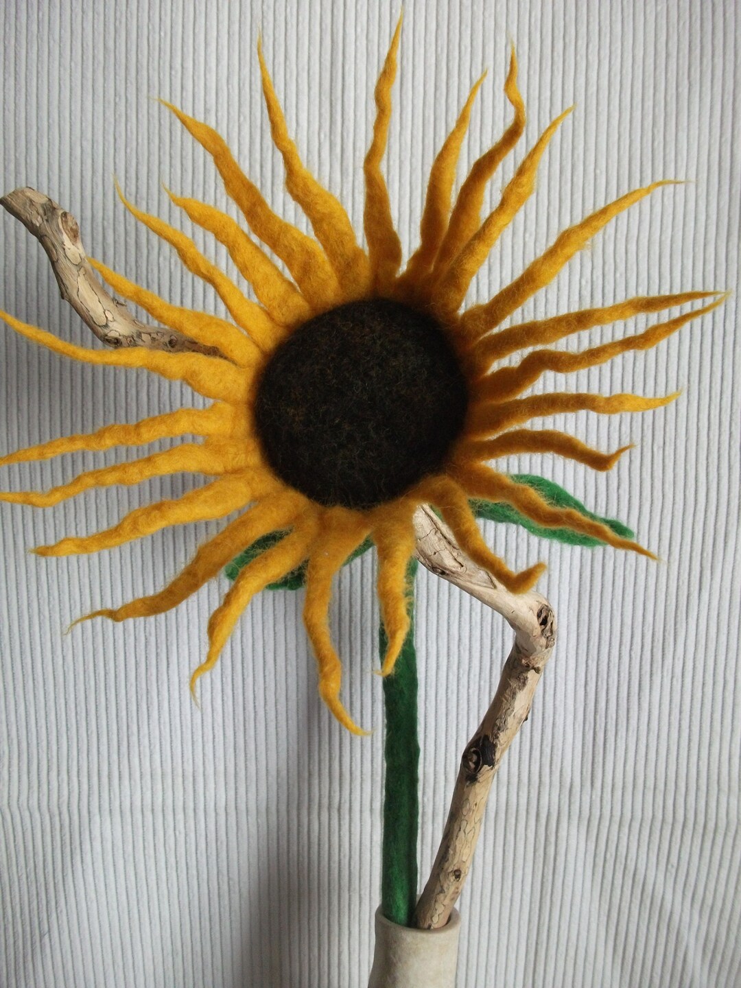 Large Hand-felted Sunflower for Birthday Decoration - Etsy