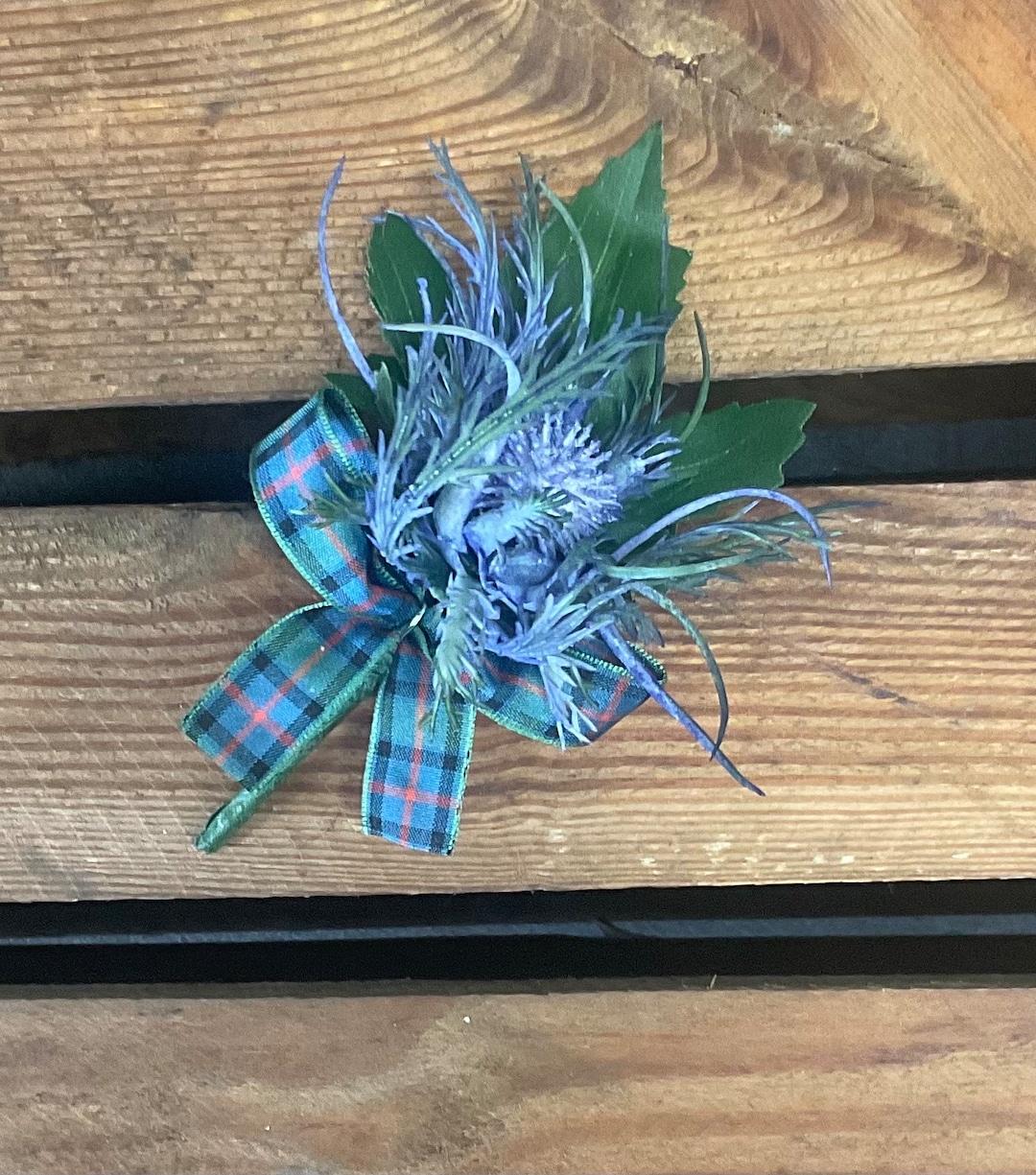Artificial Blue Thistle Buttonhole - Etsy