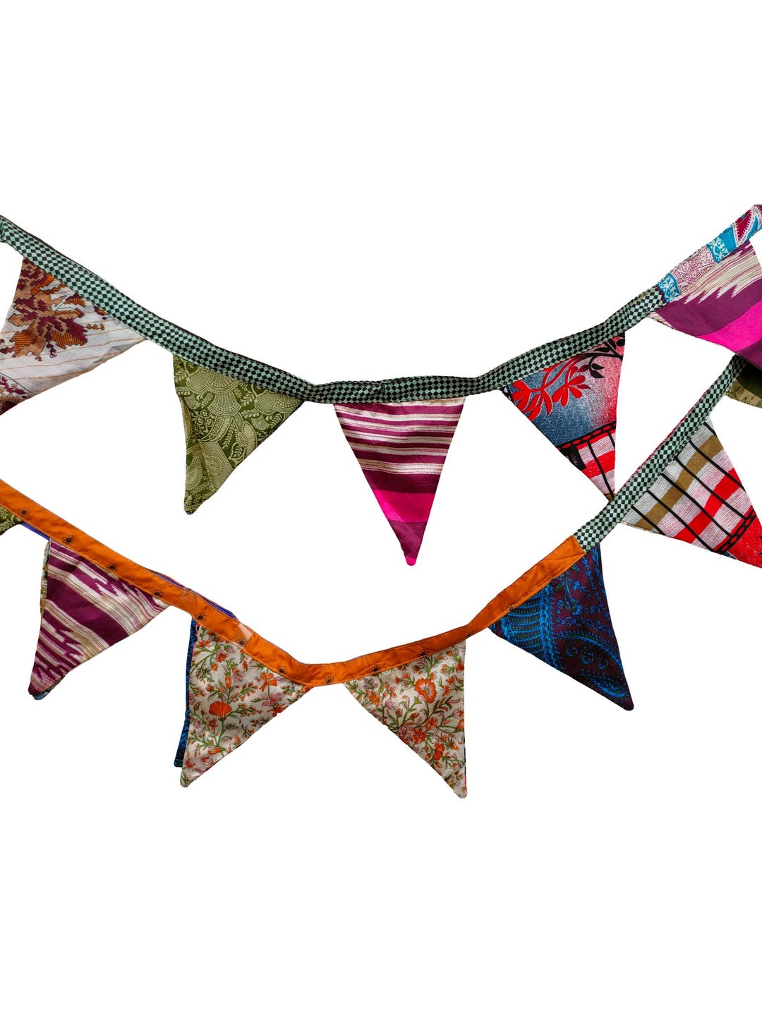 Recycle Silk Flags, Garland Home Decor, Christmas Decorative Flags ...