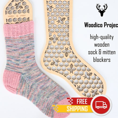 Sock Blockers Wooden Sock Form for Hand Knitted Socks - Etsy