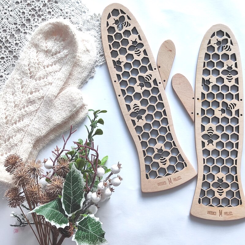 Wood Mittens - Etsy