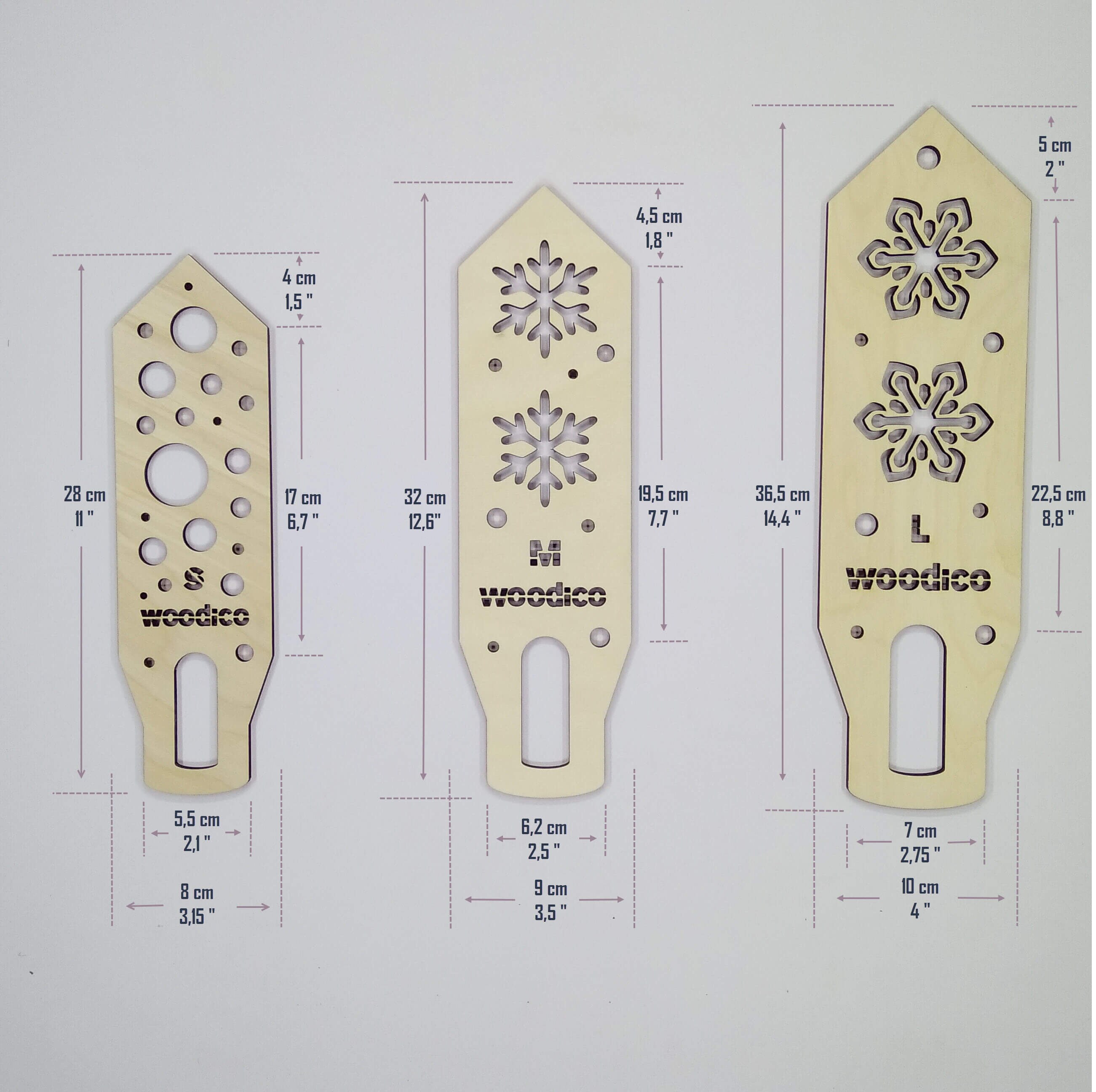 Wooden mitten blockers pair Nordic Hearts knitting tool | Etsy