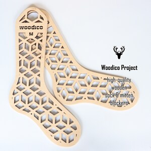 Wooden Sock Blockers pair Hexagons Knitting Accessories, Gift for ...