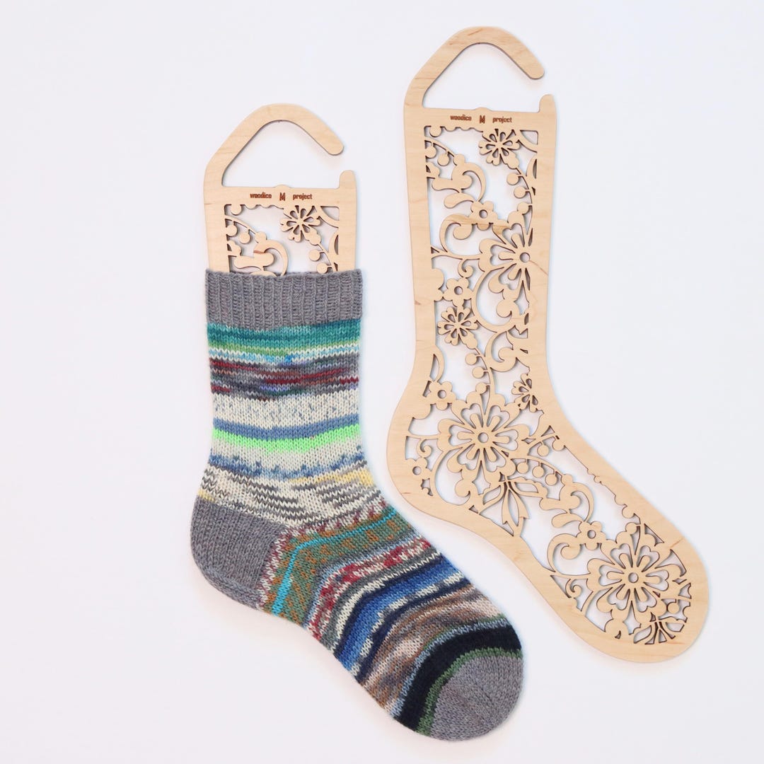 Wooden Sock Blockers 2 Pcs Violets, a Tool for Displaying, Shaping and ...